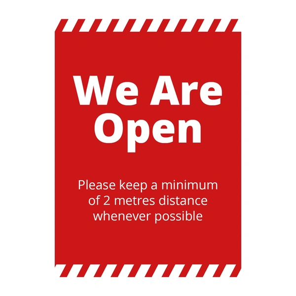 We Are Open Signage | Yellowbox Signs And Graphics Limited